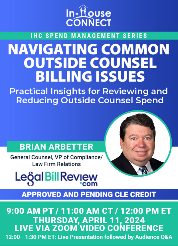 Navigating Common Outside Counsel Billing Issues: Practical Insights ...